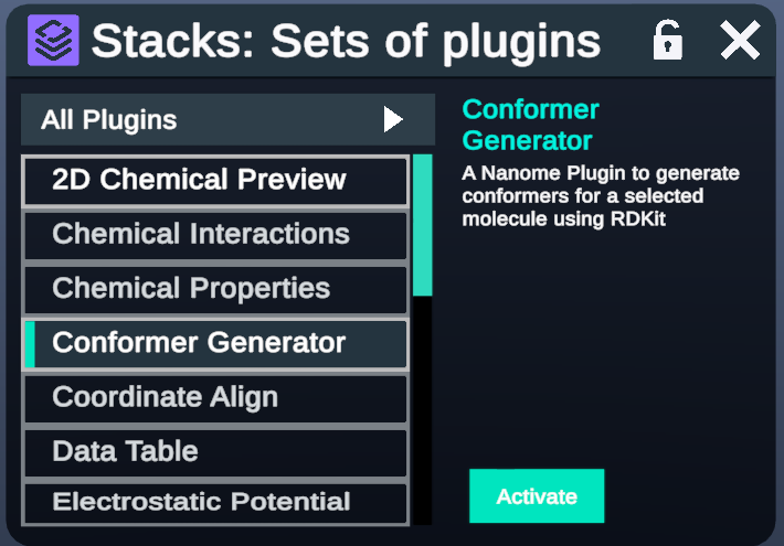 Conformer Generator | Docs