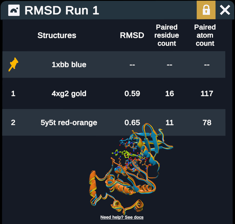 Superimpose Proteins | Docs